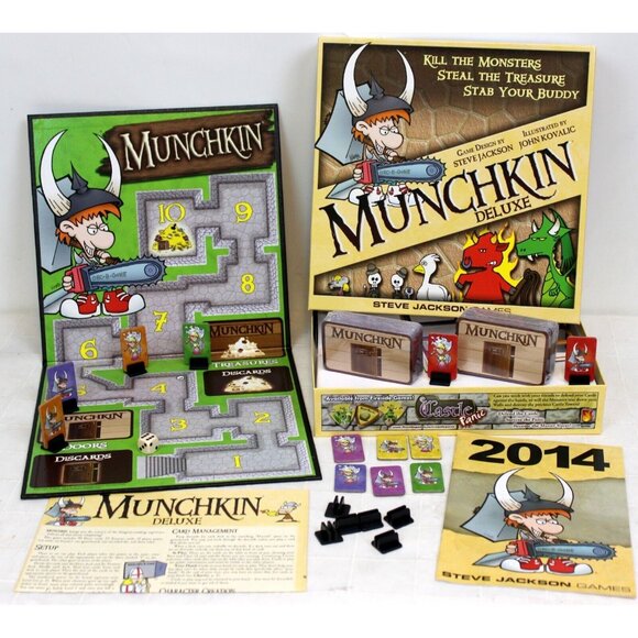 Steve Jackson Games | Games | Steve Jackson Munchkin Deluxe Board Game ...